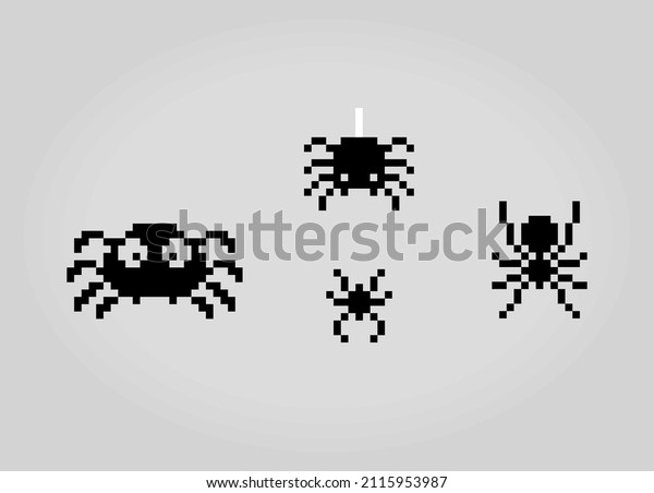 1,324 Spider Pixel Images, Stock Photos & Vectors | Shutterstock