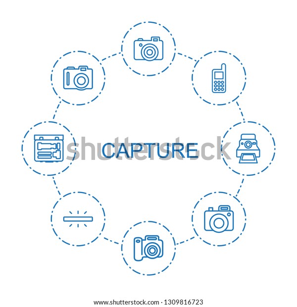8 Capture Icons Trendy Capture Icons Stock Vector (Royalty Free ...