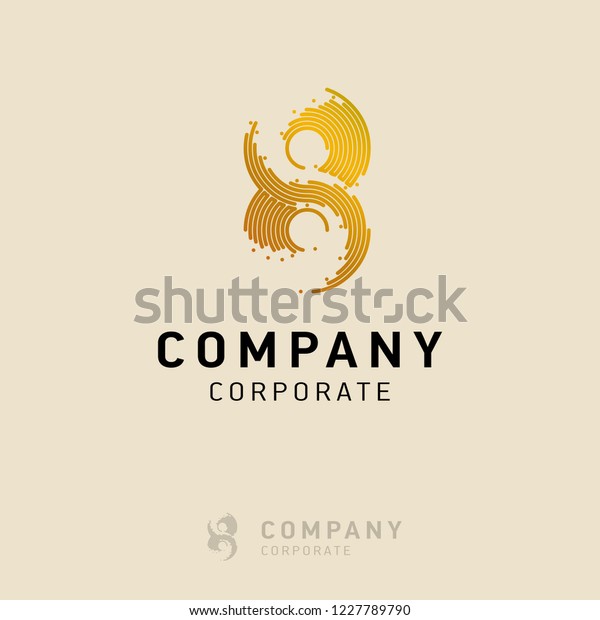 8 Company Logo Design Vector Stock Vector (Royalty Free) 1227789790 ...