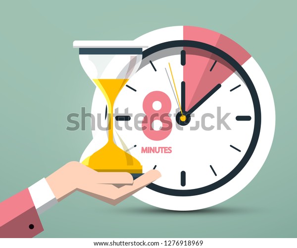 8 Eight Minutes Clock Symbol Vector Stock Vector (Royalty Free ...