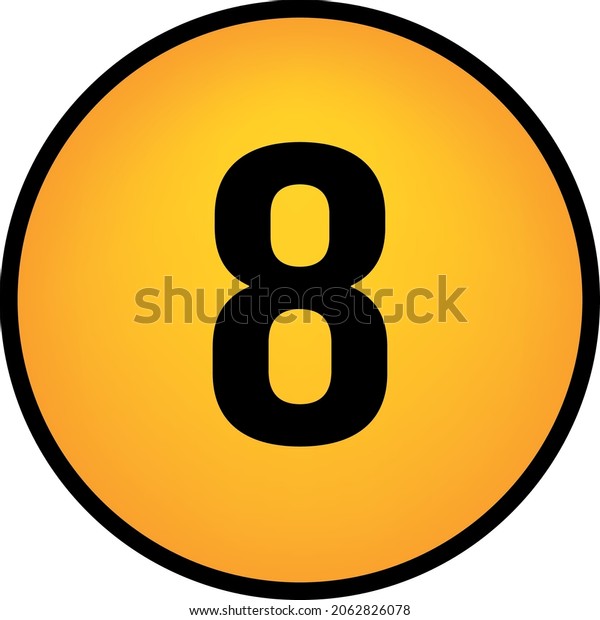 8 Eight Transparent Background Illustration Stock Vector (Royalty Free ...