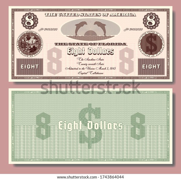 8 Fictional Us Banknote Dedicated Twenty Stock Vector (Royalty Free ...