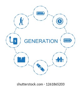 8 Generation Icons Trendy Generation Icons Stock Vector (Royalty Free ...