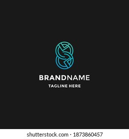 8 Letter Logo Design Template Stock Vector (Royalty Free) 1873860457 ...