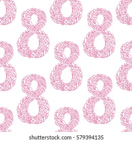 8 Lettering Background Vector Illustration Stock Vector (Royalty Free ...