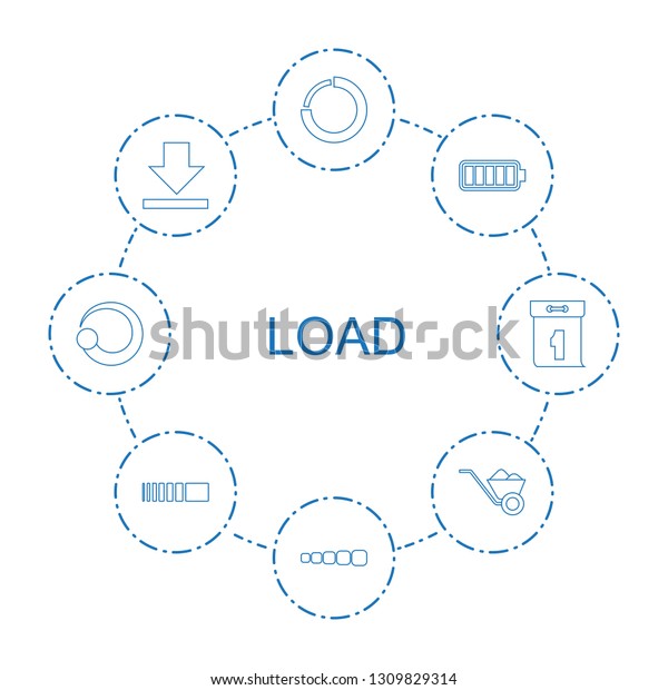 8 Load Icons Trendy Load Icons Stock Vector (Royalty Free) 1309829314 ...