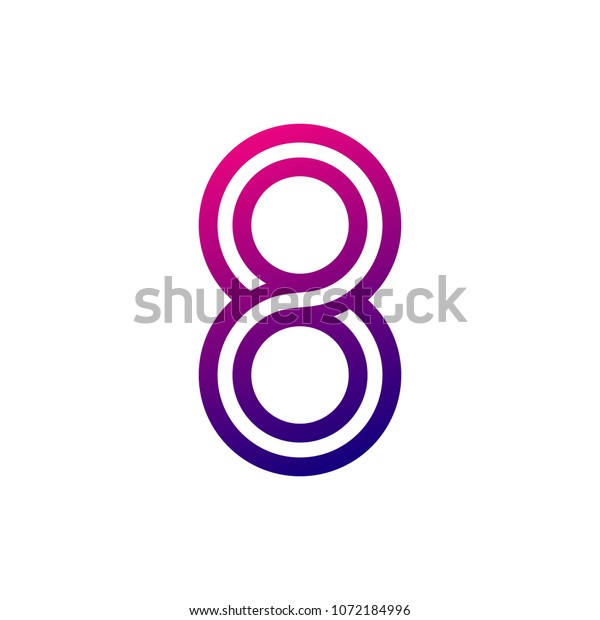 8 Logo 8 Icon Design Stock Vector (Royalty Free) 1072184996 | Shutterstock