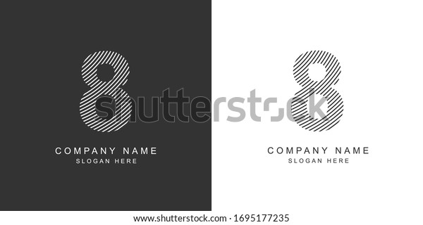 8 Logo 8 Number Icon Vector Stock Vector (Royalty Free) 1695177235