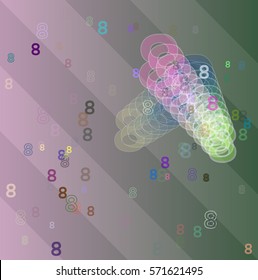 8 Number Design Art Stock Vector (Royalty Free) 571621495 | Shutterstock