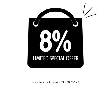 5,179 Eight percent discount Images, Stock Photos & Vectors | Shutterstock