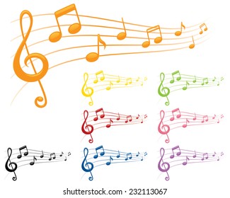 7,252 Orange Music Notes Stock Vectors, Images & Vector Art | Shutterstock