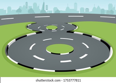 8 Shaped Training Track Drive Stock Vector (Royalty Free) 1753777811 ...