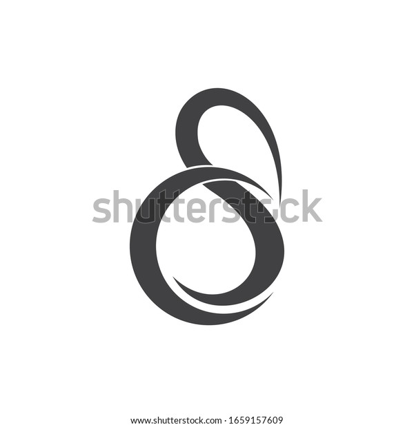 8 Simple Logo Design Numbers Elegant Stock Vector (Royalty Free ...