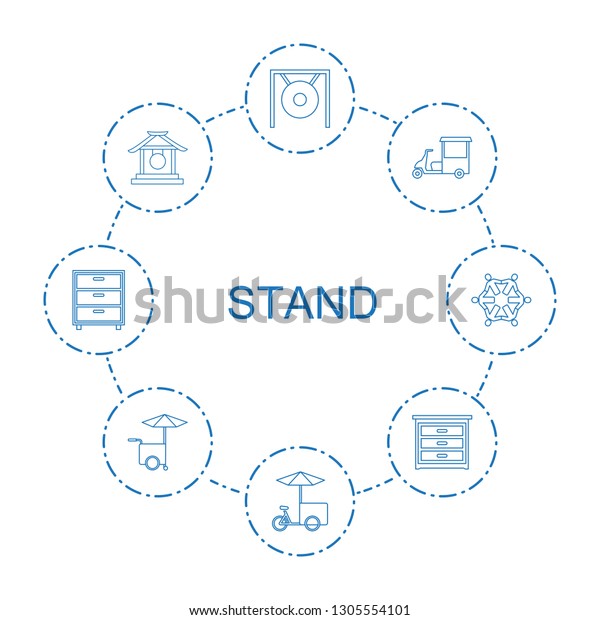 8 Stand Icons Trendy Stand Icons Stock Vector (Royalty Free) 1305554101 ...
