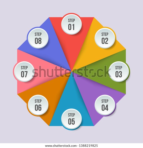 8 Steps Chart Infographic Diagram : image vectorielle de stock (libre ...