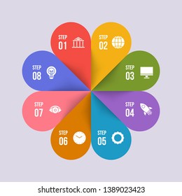 7 Steps Circle Chart Circle Infographic Stock Vector (Royalty Free ...