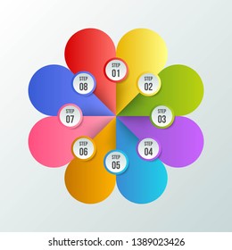 8 Steps Circle Chart Circle Infographic Stock Vector (Royalty Free ...