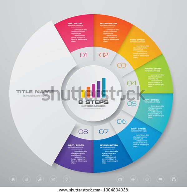 8 Steps Cycle Chart Infographics Elements Stock Vector (Royalty Free ...