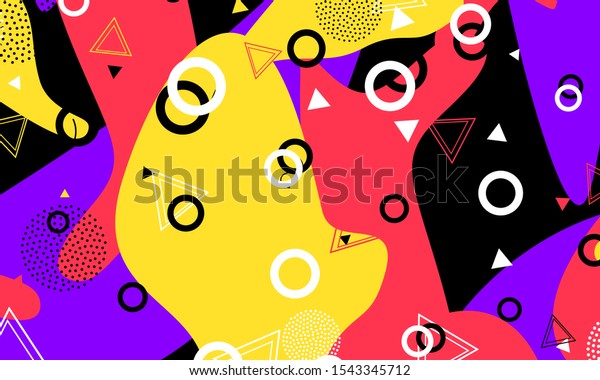 80s Design Black Retro Template Dot Stock Vector (Royalty Free ...