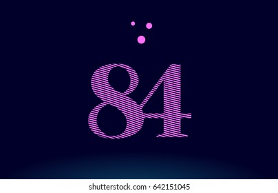 184 Number Digit Logo Pink Line: เวกเตอร์สต็อก (ปลอดค่าลิขสิทธิ์ ...