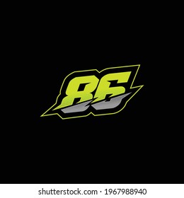86 Number Racing Design Vector Stock Vector (Royalty Free) 1967988940 ...