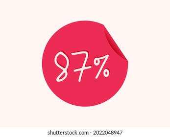 103 87 percent progress Images, Stock Photos & Vectors | Shutterstock