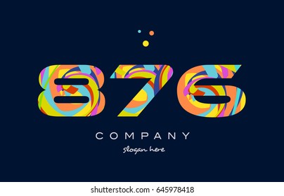 378 Number Digit Numeral Logo Colored: vector de stock (libre de ...
