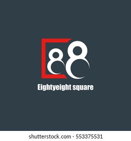 88 Number Logo Design Vector Element Stock Vector (Royalty Free ...