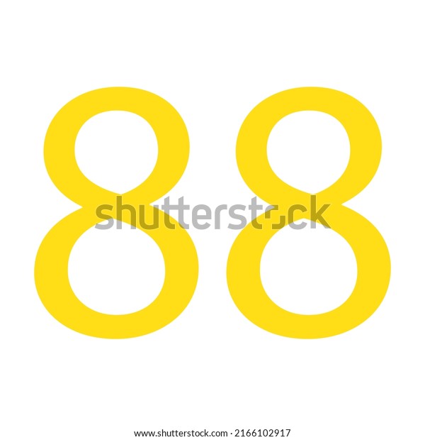 88 Number Simple Clip Art Vector 库存矢量图（免版税）2166102917 | Shutterstock