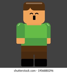 8bit Style Vector Illustration Family Characters Stock Vector (Royalty ...