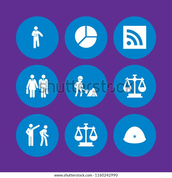 9 Civil Icons Vector Set Law: เวกเตอร์สต็อก (ปลอดค่าลิขสิทธิ์ ...