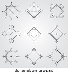 9 Mandalas Stock Vector (Royalty Free) 261913889 | Shutterstock