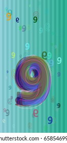 9 Number Vector Idea Stock Vector (Royalty Free) 658546990 | Shutterstock