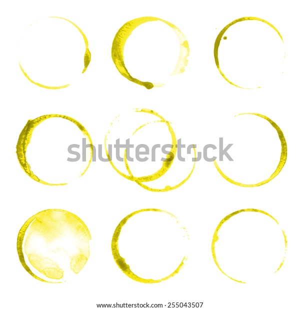 9 Oil Stains Traces Over White Stock Vector (Royalty Free) 255043507 ...