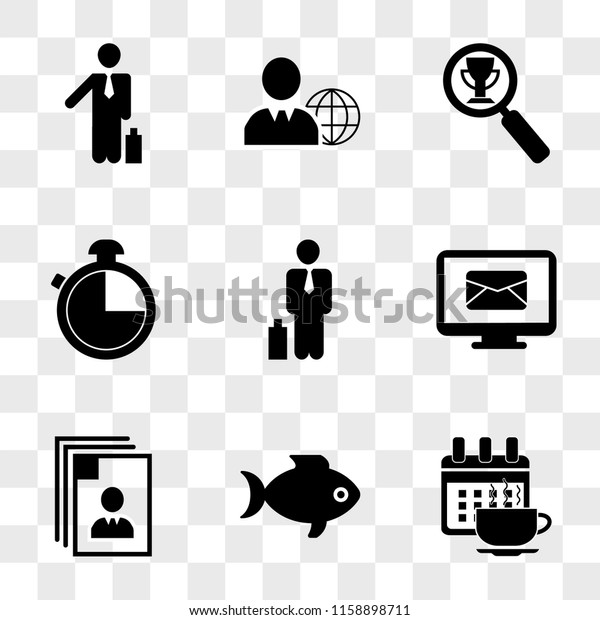 9 Simple Transparent Vector Icon Pack Stock Vector (Royalty Free ...