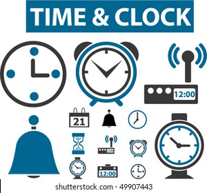 9 Time Clock Signs Vector: เวกเตอร์สต็อก (ปลอดค่าลิขสิทธิ์) 46322731 ...