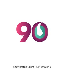 99 Letter Icon Design On Black Stock Vector (Royalty Free) 1852862944