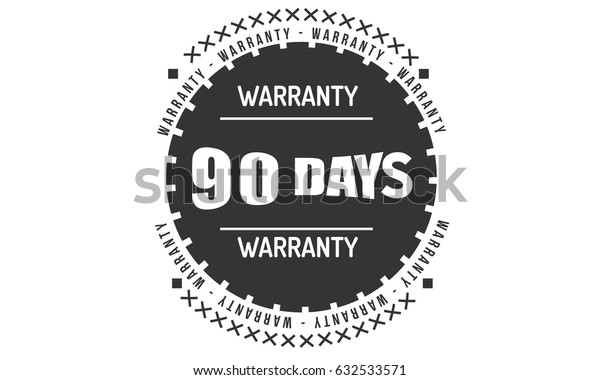 90 Days Warranty Icon Vector Stock Vector (Royalty Free) 632533571