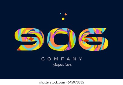 960 Number Digit Numeral Logo Colored Stock Vector (Royalty Free) 645979339