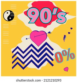 90s Illustration Vector Art Graphics Stock Vector (Royalty Free ...