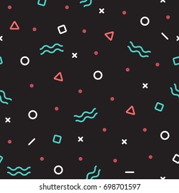90s Nostalgia 90s Pattern 1990s Pattern: vector de stock (libre de ...