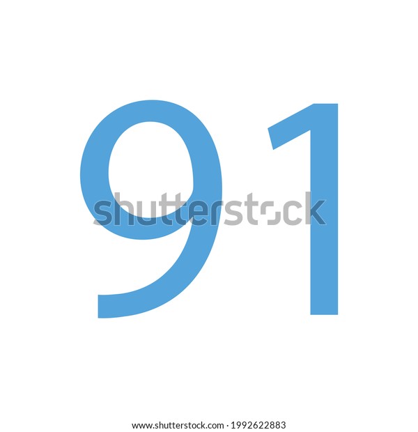 91 Number Simple Clip Art Vector: เวกเตอร์สต็อก (ปลอดค่าลิขสิทธิ์ ...
