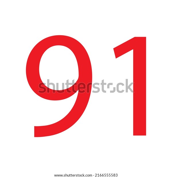91 Number Simple Clip Art Vector: เวกเตอร์สต็อก (ปลอดค่าลิขสิทธิ์ ...
