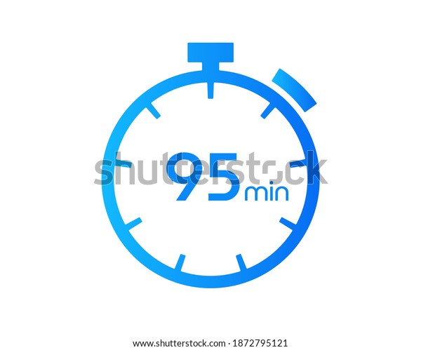 95 Minutes Timers Clocks Timer 95 Stock Vector (Royalty Free) 1872795121
