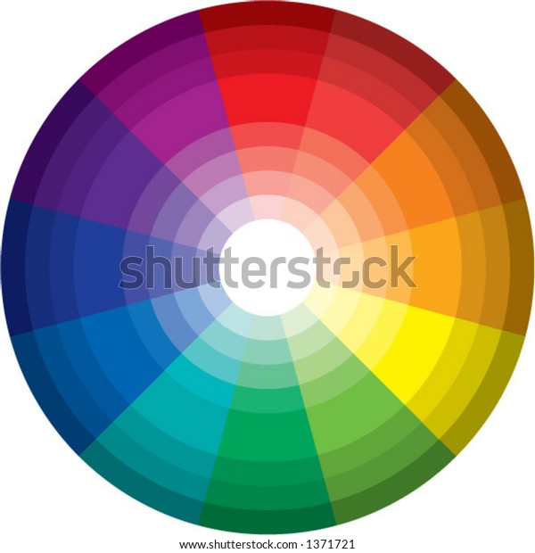 96 Color Spectrum Wheel Vector Stock Vector (Royalty Free) 1371721