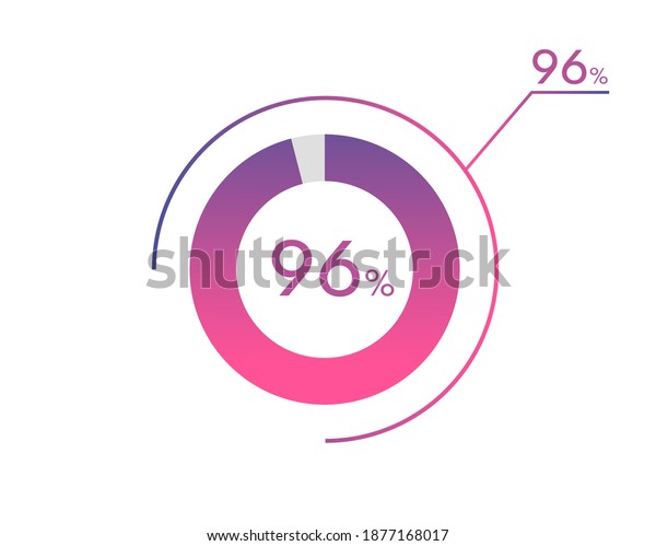 96 Percentage Diagrams Pie Chart Your Stock Vector (Royalty Free ...