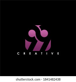 99 Letter Initial Logo Design Template Stock Vector (Royalty Free ...