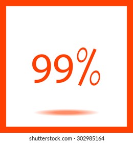 99 Percent Stock Vector (Royalty Free) 302985164 | Shutterstock