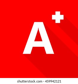 Blood Type On Red Background Stock Vector (Royalty Free) 459942121 ...