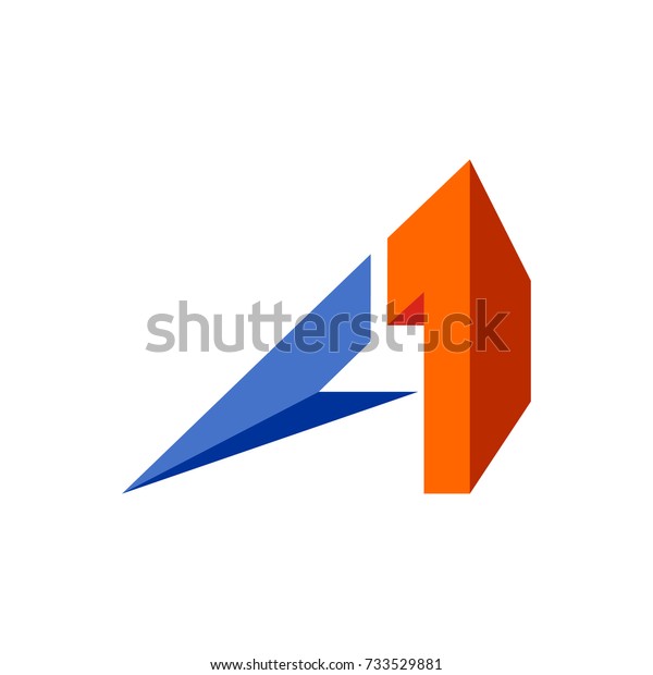 「A1 Logo Initial Letter Design Template」のベクター画像素材（ロイヤリティフリー） 733529881